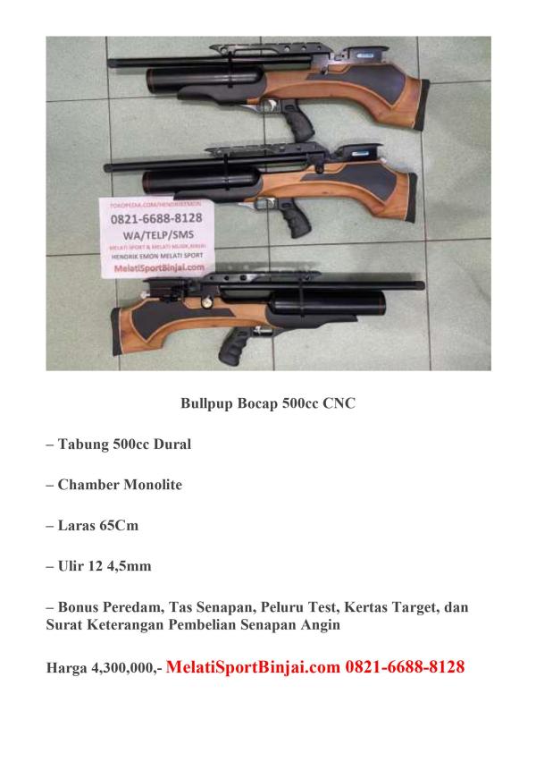Bocap Bullpup Excalibur 500cc CNC + Packing Kayu – Melati Sport ...