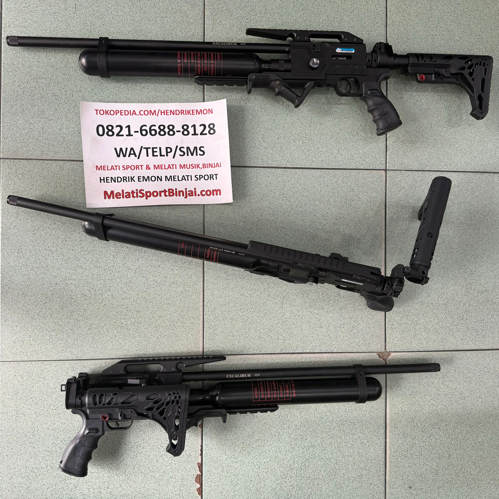 Predator Excalibur Chamber Mono Full CNC Laras 60cm Popor Lipat ...